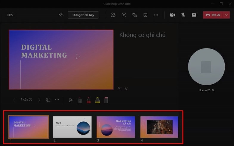 Bí kíp trình chiếu PowerPoint trên Microsoft Teams dễ dàng